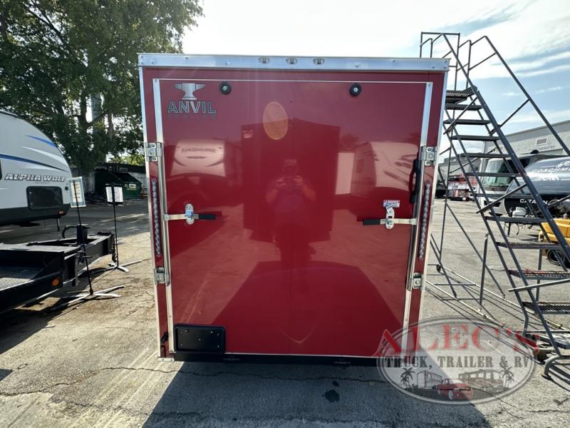 New 2025 AN Anvil Trailer 6 X 12 Enclosed cargo Trailer RED Cargo ...