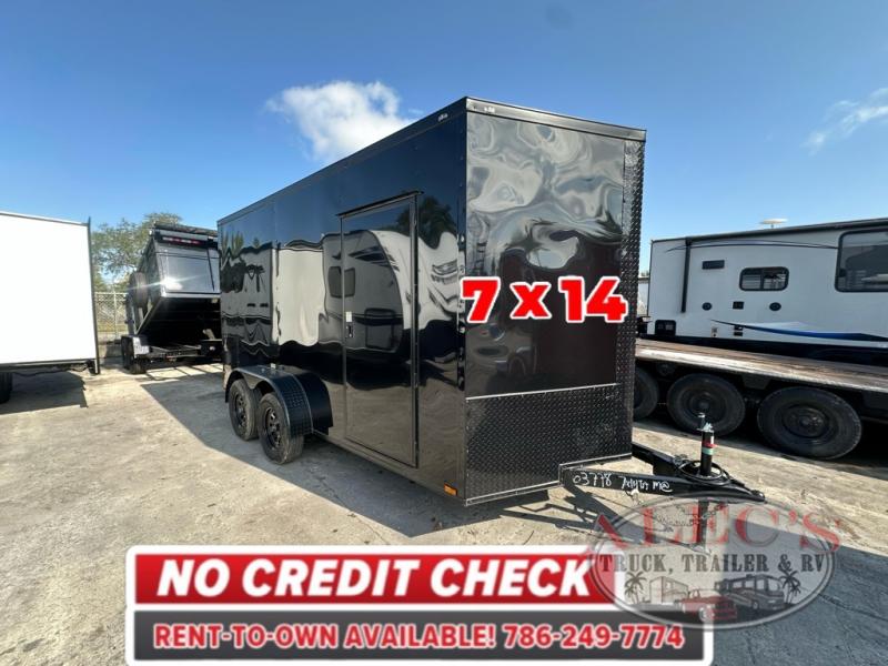 New 2025 QC QUALITY CARGO LLC Cargo trailer 7 x 14TA 9" EH D BOP Cargo ...