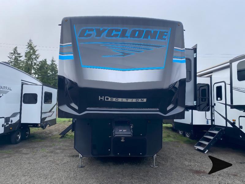 New 2024 Heartland Cyclone 4006 Toy Hauler Fifth Wheel at Bish's RV ...