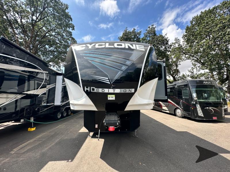 Used 2022 Heartland Cyclone 4006 Toy Hauler Fifth Wheel at Bish's RV ...