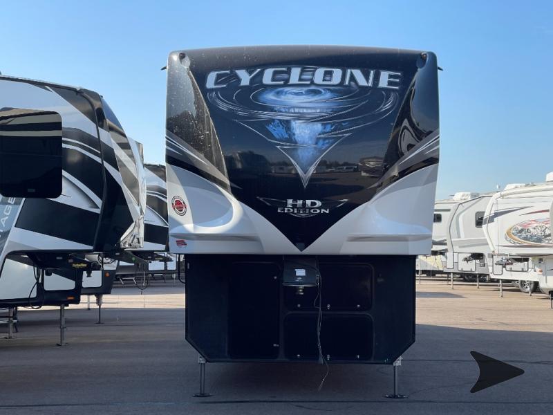 Used 2021 Heartland Cyclone 4214 Toy Hauler Fifth Wheel at Bish's RV ...