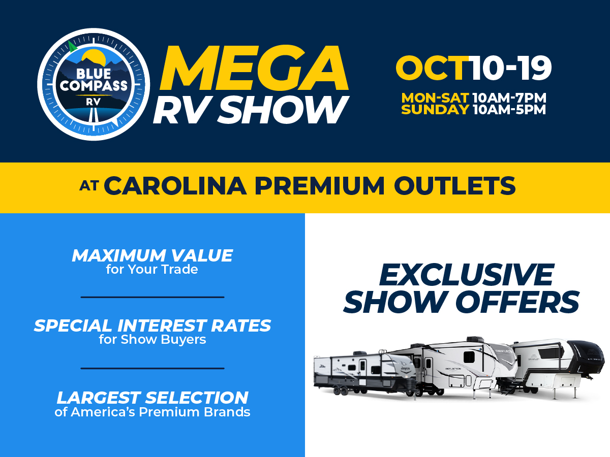 Mega RV Show | October 10th - 19th, 2025 | Blue Compass RV
