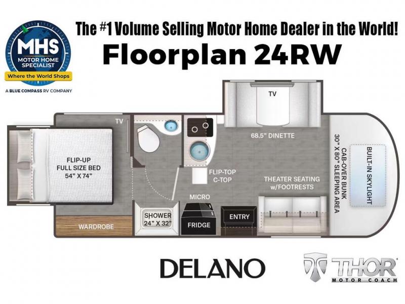 New 2026 Thor Motor Coach Delano Sprinter 24RW Motor Home Class C at ...