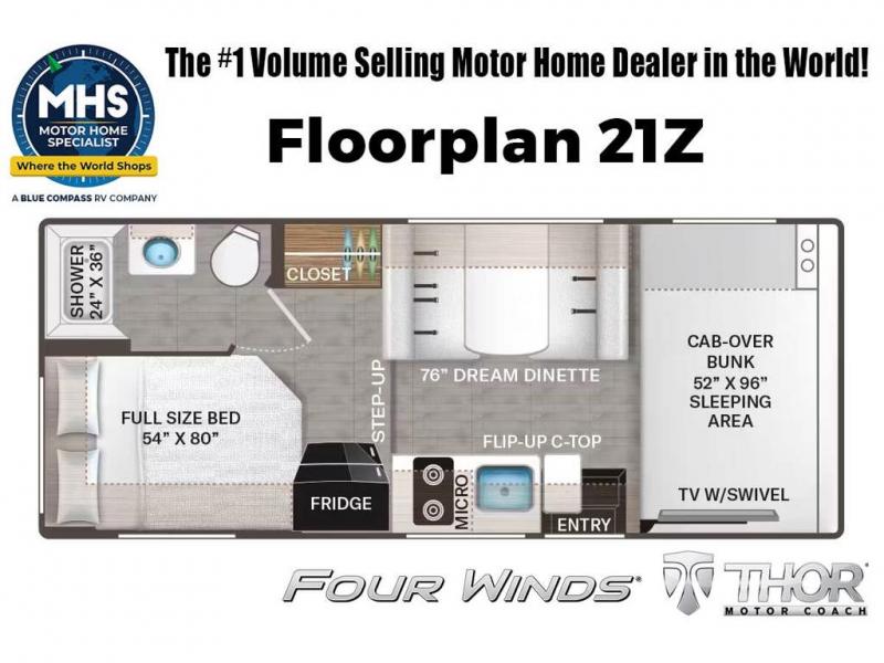 New 2026 Thor Motor Coach Four Winds 21Z Motor Home Class C at Blue ...