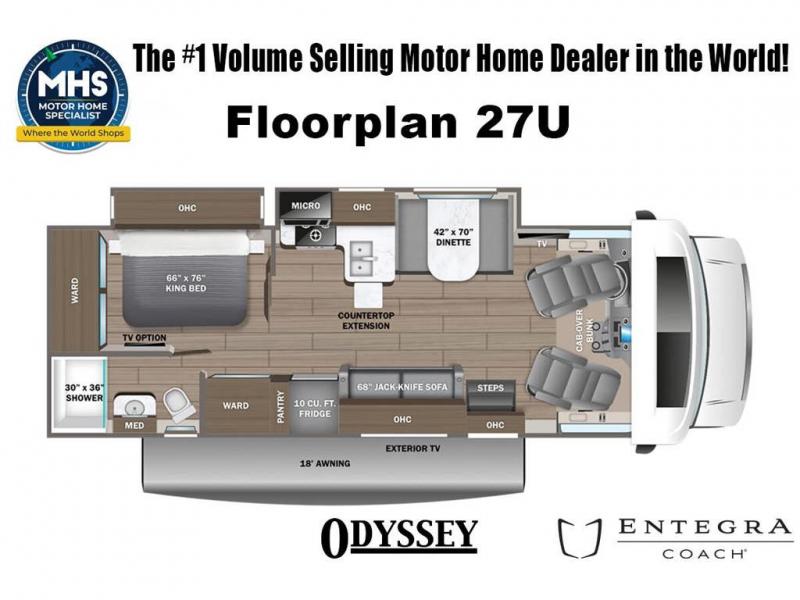New 2025 Entegra Coach Odyssey 27U Motor Home Class C at Blue Compass ...