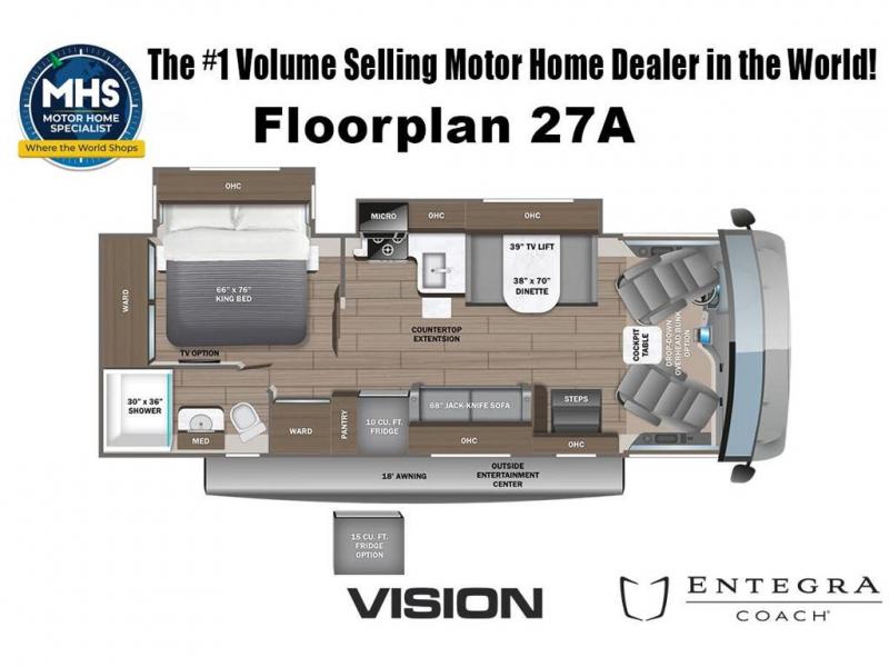 New 2025 Entegra Coach Vision 27A Motor Home Class A at Blue Compass RV ...