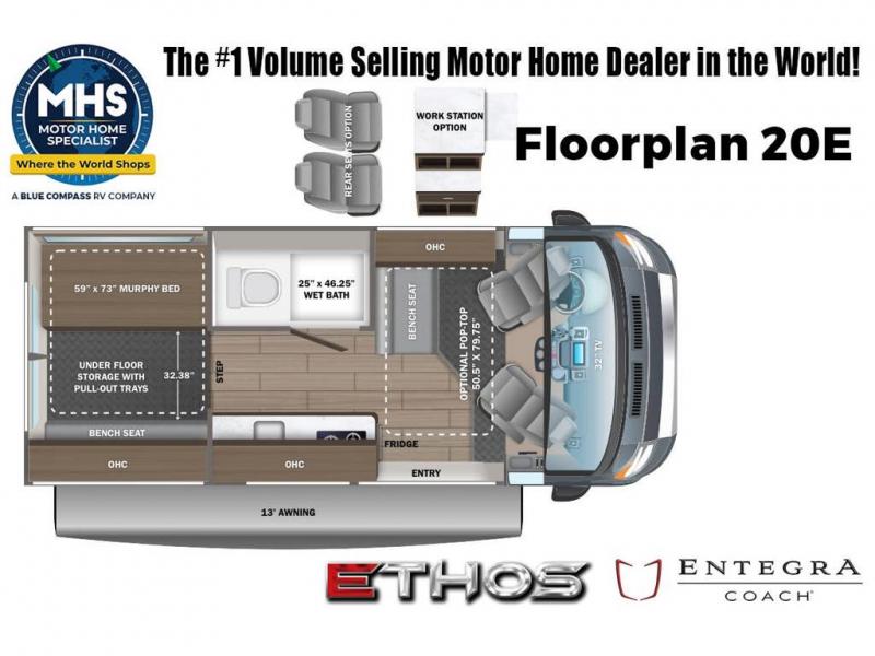 New 2026 Entegra Coach Ethos 20E Motor Home Class B at Blue Compass RV ...