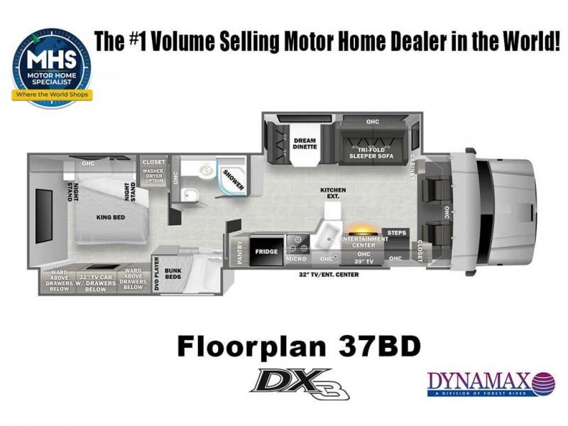 New 2025 Dynamax DX3 37BD Motor Home Super C - Diesel at Blue Compass ...