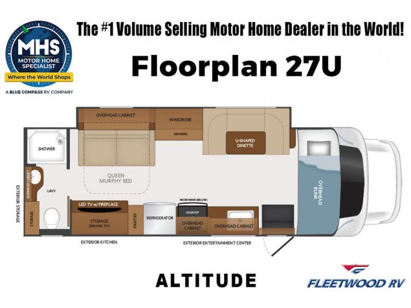 New 2025 Fleetwood RV Altitude 27U Motor Home Class C at Blue Compass ...