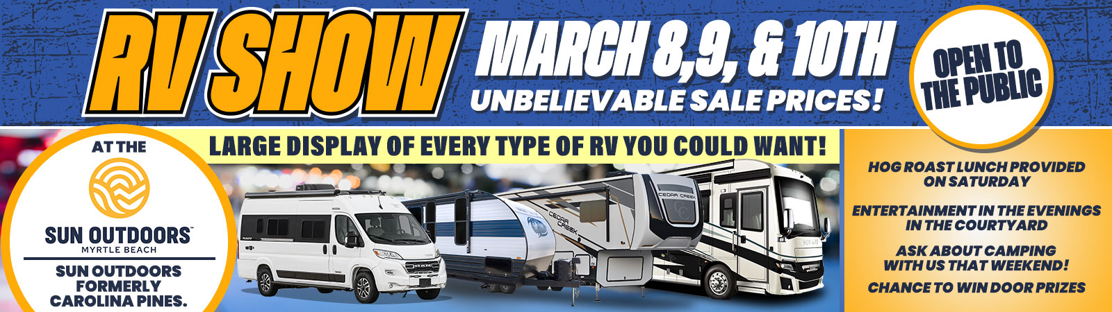 Carolina RV in Myrtle Beach South Carolina | Fifth Wheels, Travel ...