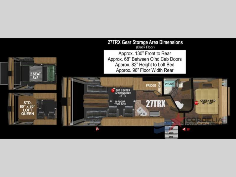 New 2024 Outdoors RV Trail Series MTN TRX 27TRX Toy Hauler Travel ...