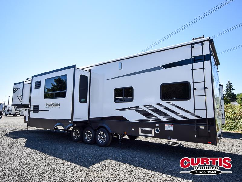 New 2023 Keystone RV Fuzion Impact Edition 415 Toy Hauler Fifth Wheel ...