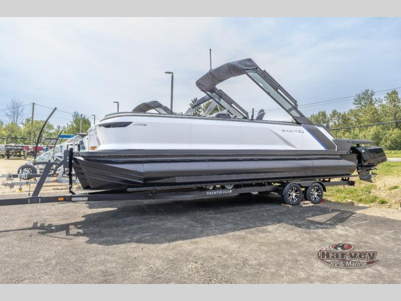 New 2024 BRP Manitou Explore 24 Max Navigator Pontoon at Harvey RV ...