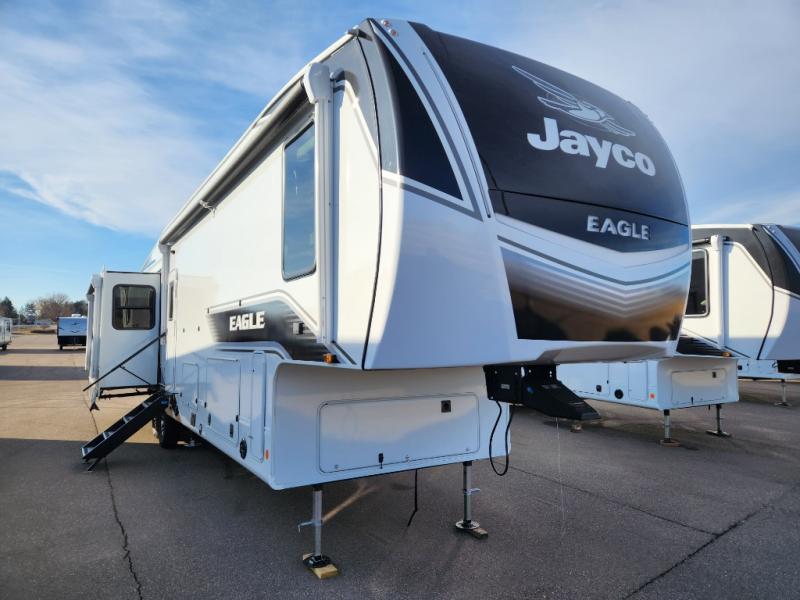 New 2025 Jayco Eagle 355MBQS Fifth Wheel at Hilltop Camper & RV | Oronoco, MN | #18898