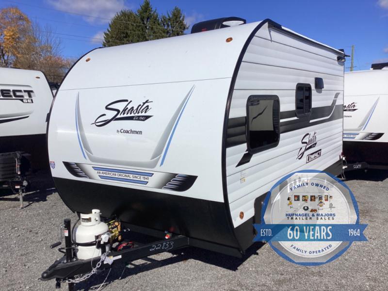 New 2025 Shasta RVs Compact 16BH Travel Trailer at Hufnagel-Majors ...