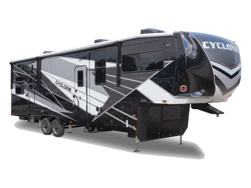 New Heartland Cyclone 4005 Toy Hauler Fifth Wheel for Sale | Review ...