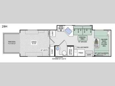 Motor Home Class C - Toy haulers