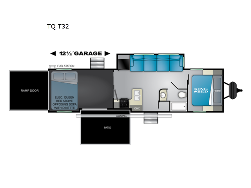 New Heartland Torque TQ T32 Toy Hauler Travel Trailer for Sale | Review ...