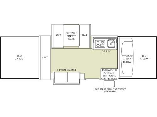 Used 2002 Fleetwood RV Americana Bayside Folding Pop-Up Camper at ...