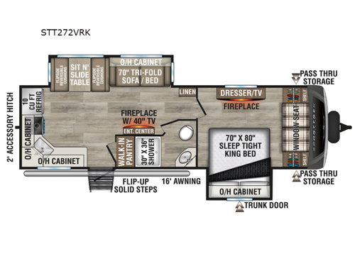 New 2026 Venture RV SportTrek Touring Edition STT272VRK Travel Trailer ...