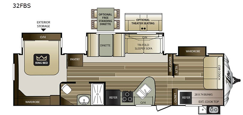 Used 2017 Keystone RV Cougar X-Lite 32FBS Travel Trailer at Gavins ...