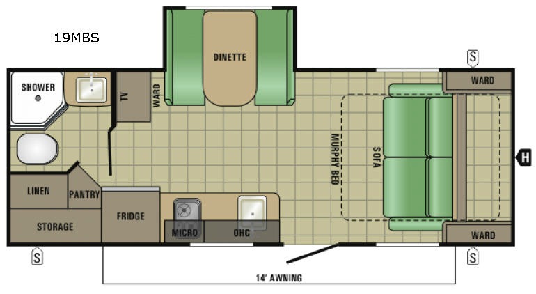 Used 2017 Starcraft Launch Mini 19MBS Travel Trailer at Arbutus RV ...