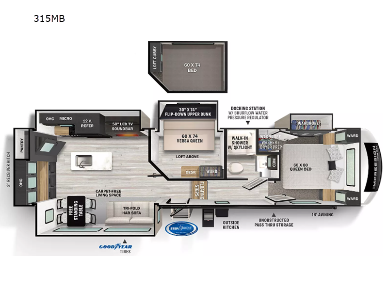 Used 2021 Forest River RV Impression 315MB Fifth Wheel at Blue Compass ...