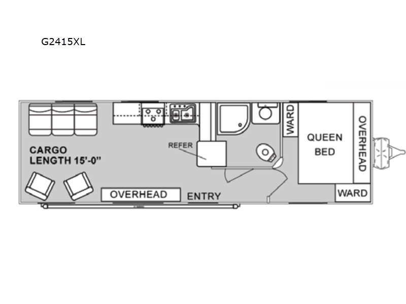 Genesis Supreme G2415XL Toy Hauler Travel Trailer For Sale