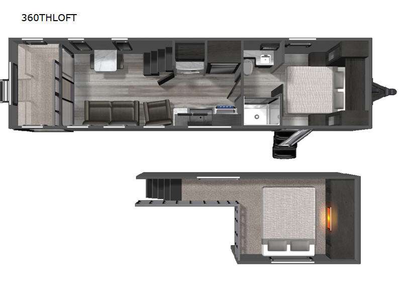 Dutchmen RV Aspen Trail Loft 360THLOFT Destination Trailer For Sale