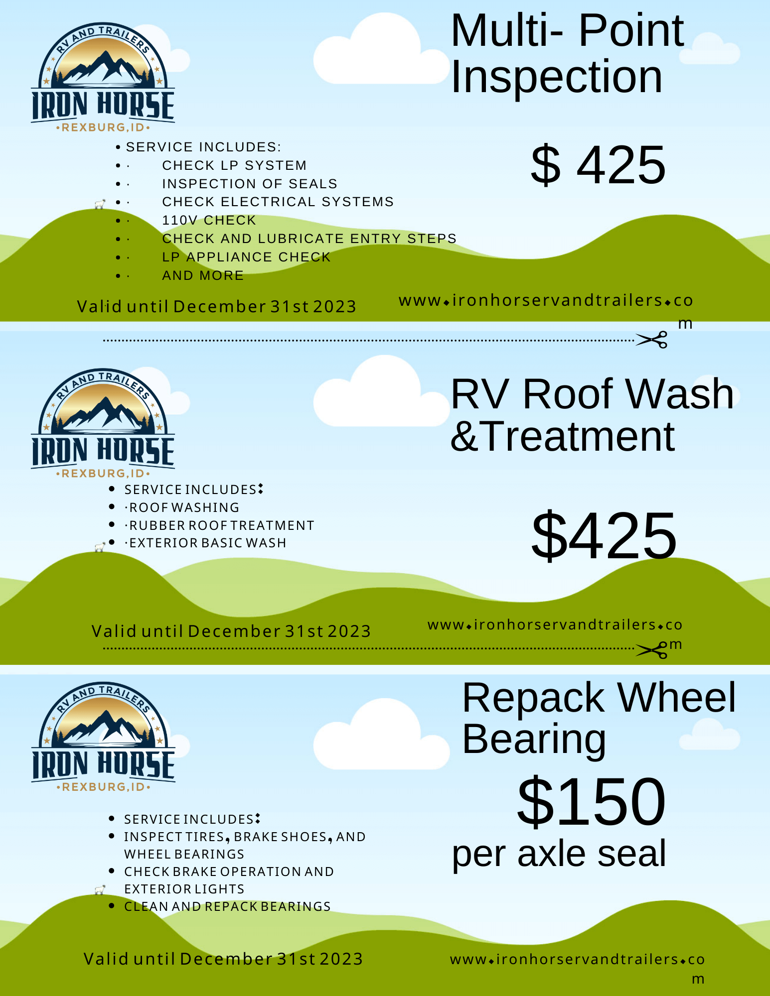 RV Service in Rexburg, ID | RV Service and Repair | Iron Horse RV and Trailers