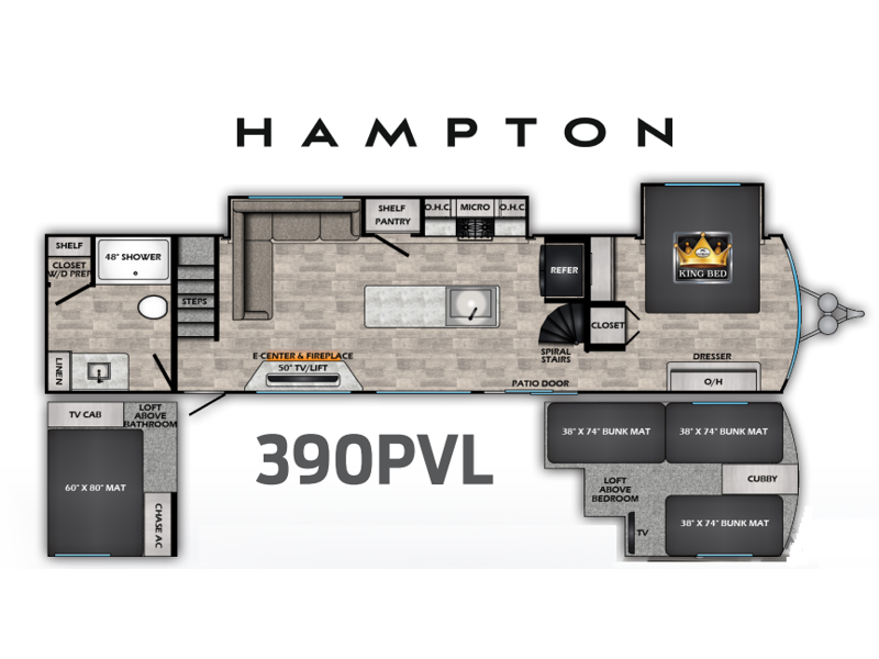 New 2024 CrossRoads RV Hampton 390PVL Destination Trailer at ...