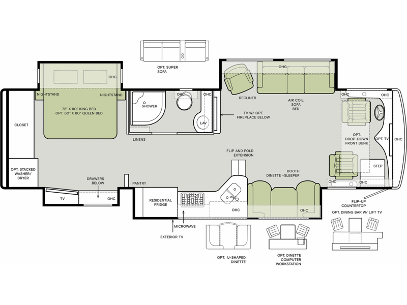 New 2023 Tiffin Motorhomes Allegro RED 360 33 AA Motor Home Class A ...