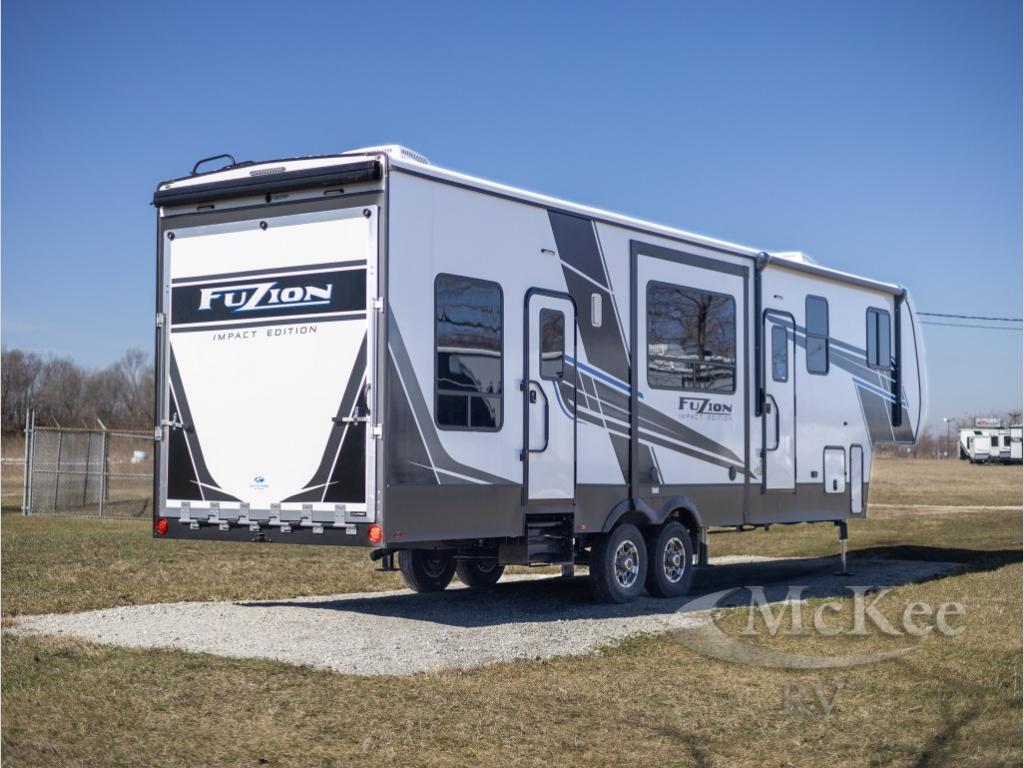 New 2024 Keystone RV Fuzion Impact Edition 337 Toy Hauler Fifth Wheel ...