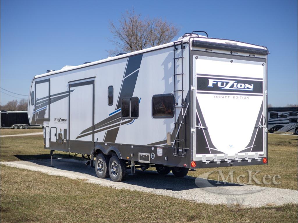 New 2024 Keystone RV Fuzion Impact Edition 337 Toy Hauler Fifth Wheel ...