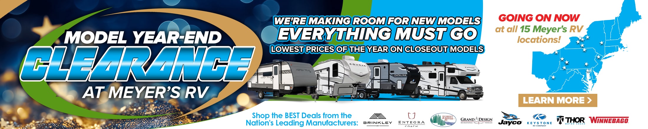 New and Used RVs in NY, PA, MD, OH, NJ | Meyer's RV Superstores