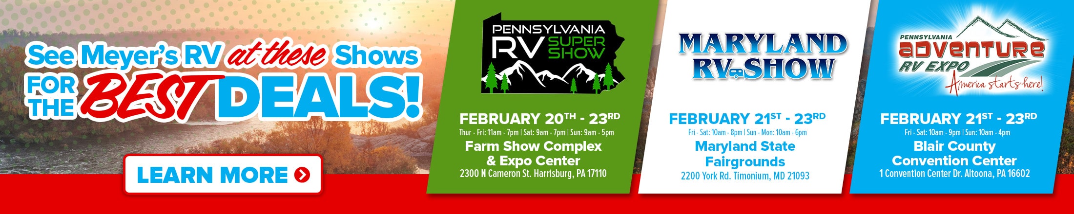New and Used RVs in NY, PA, MD, OH, NJ | Meyer's RV Superstores