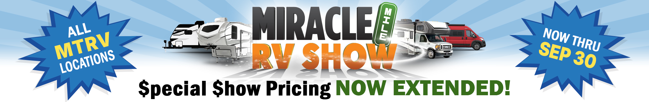 Miracle Mile RV Show at Mike Thompson's RV in Southern California