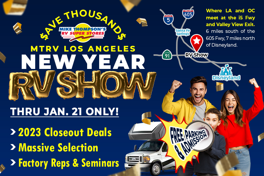 New Year RV Show at Mike Thompson's RV in Southern California