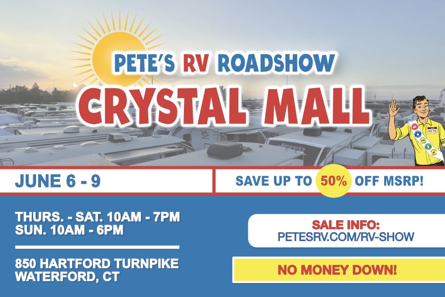 Pete's RV Road Show Crystal Mall | Pete's RV Center