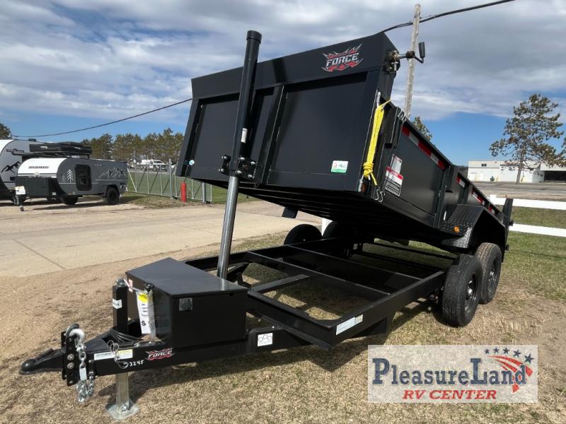 New 2025 Forest River RV Force 7 x 14 TA5 Dump Trailer at PleasureLand RV | Bemidji, MN | #U403-24