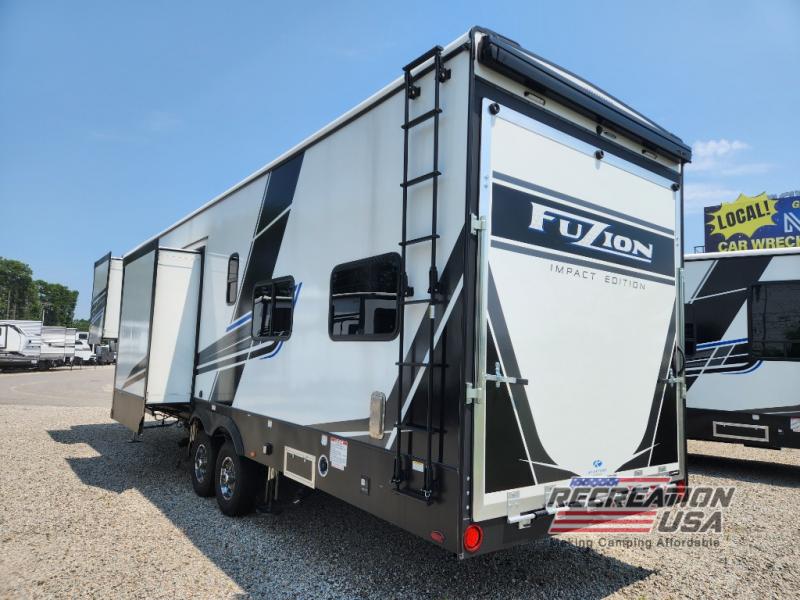 New 2025 Keystone RV Fuzion Impact Edition 337 Toy Hauler Fifth Wheel ...