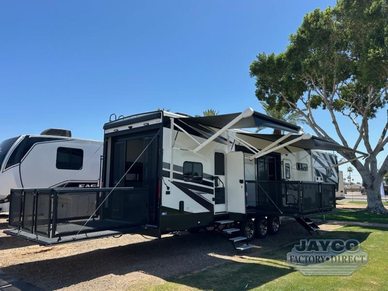 New 2025 Jayco Seismic 413 Toy Hauler Fifth Wheel at Jayco Factory ...