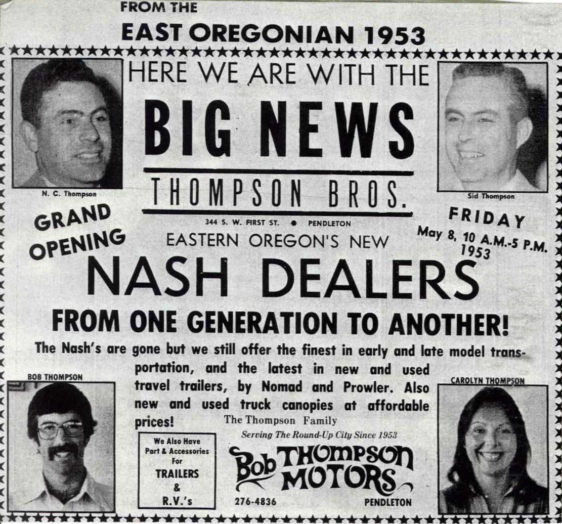 About Thompson RV Inc in Pendleton, Oregon