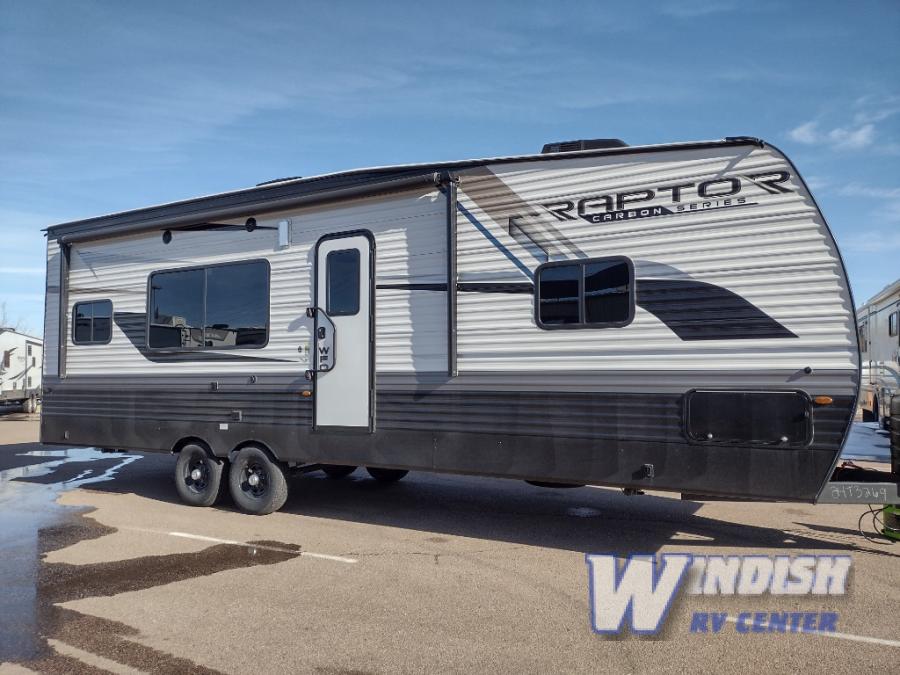 New 2025 Keystone RV Raptor Carbon Series 29WFO Toy Hauler Travel ...