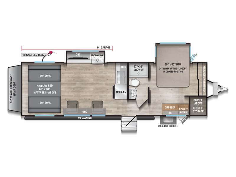 New 2026 Alliance RV Valor All-Access 27T14 Toy Hauler Travel Trailer ...
